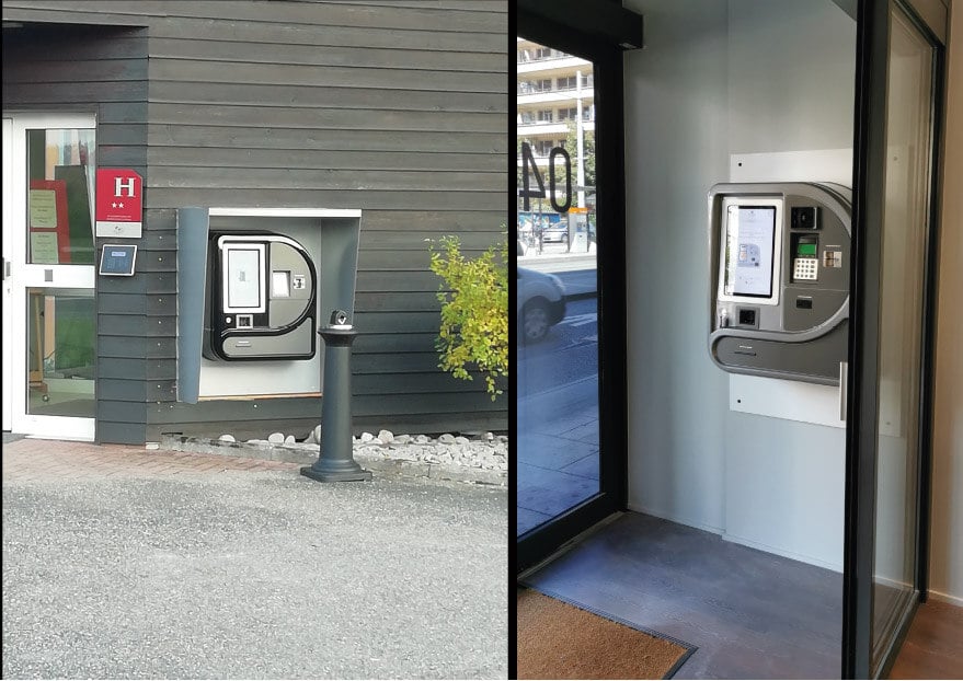 Outdoor solutions - self check in kiosk