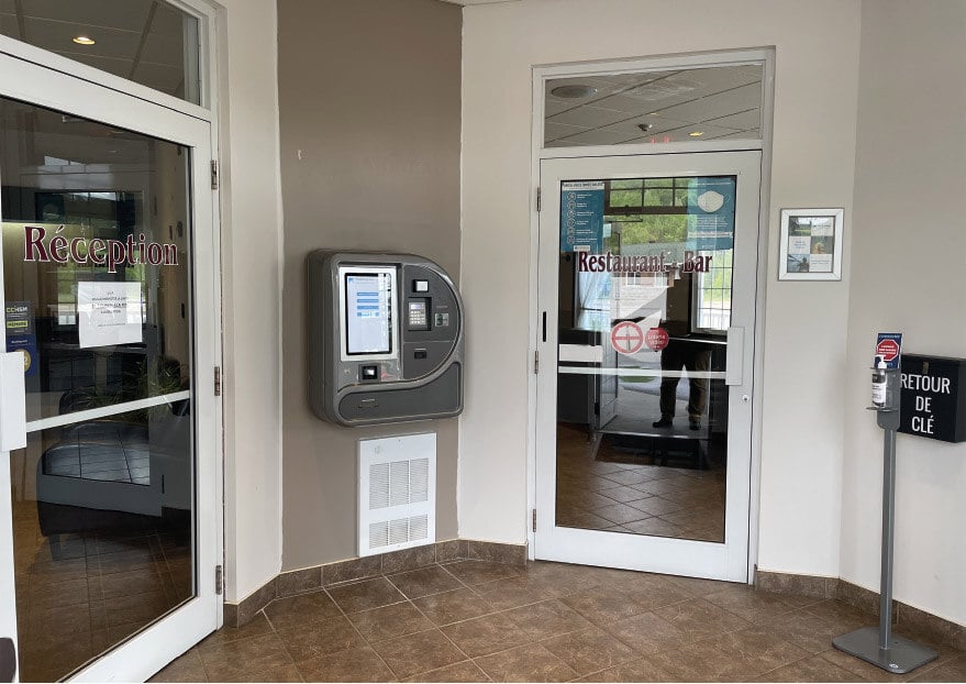 Outdoor solutions - self check in kiosk