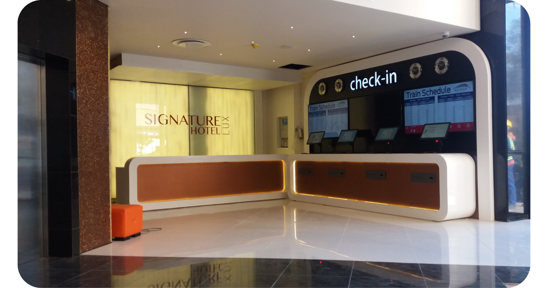 How Signage helps self-check-in?