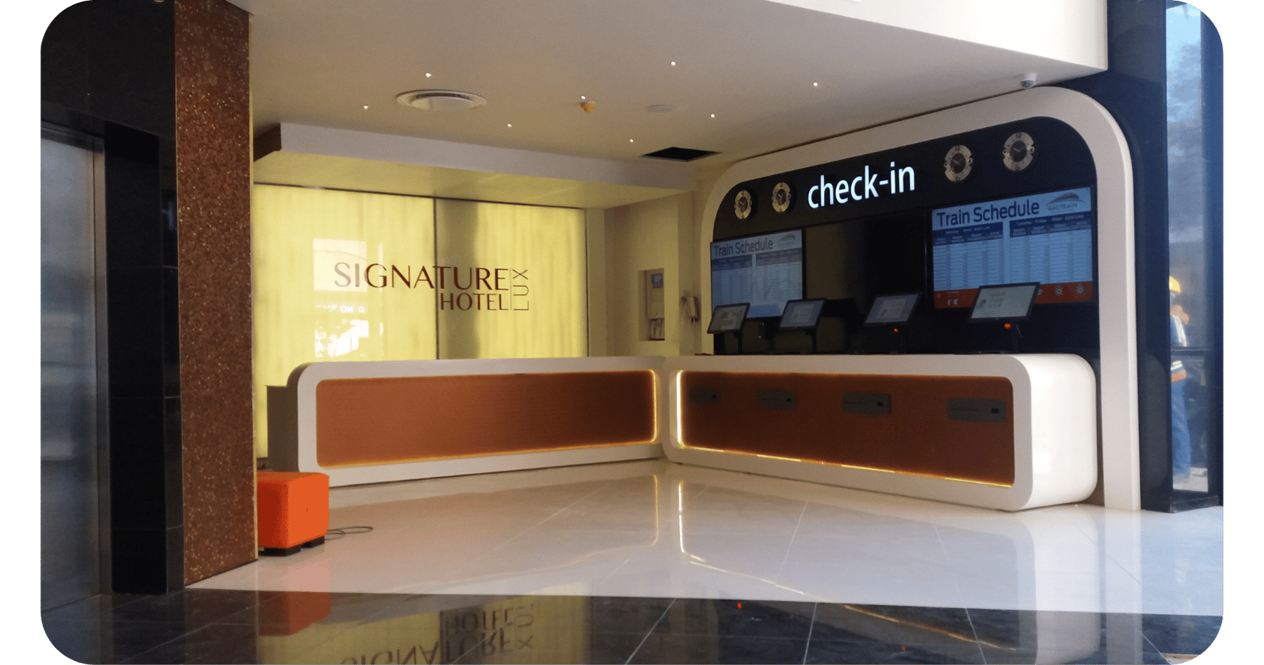 How Signage helps self-check-in?