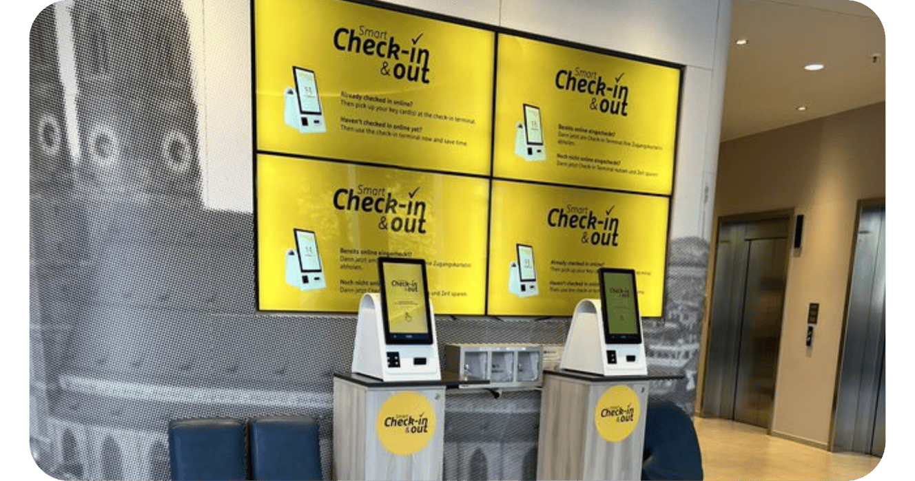 How Signage helps self-check-in?