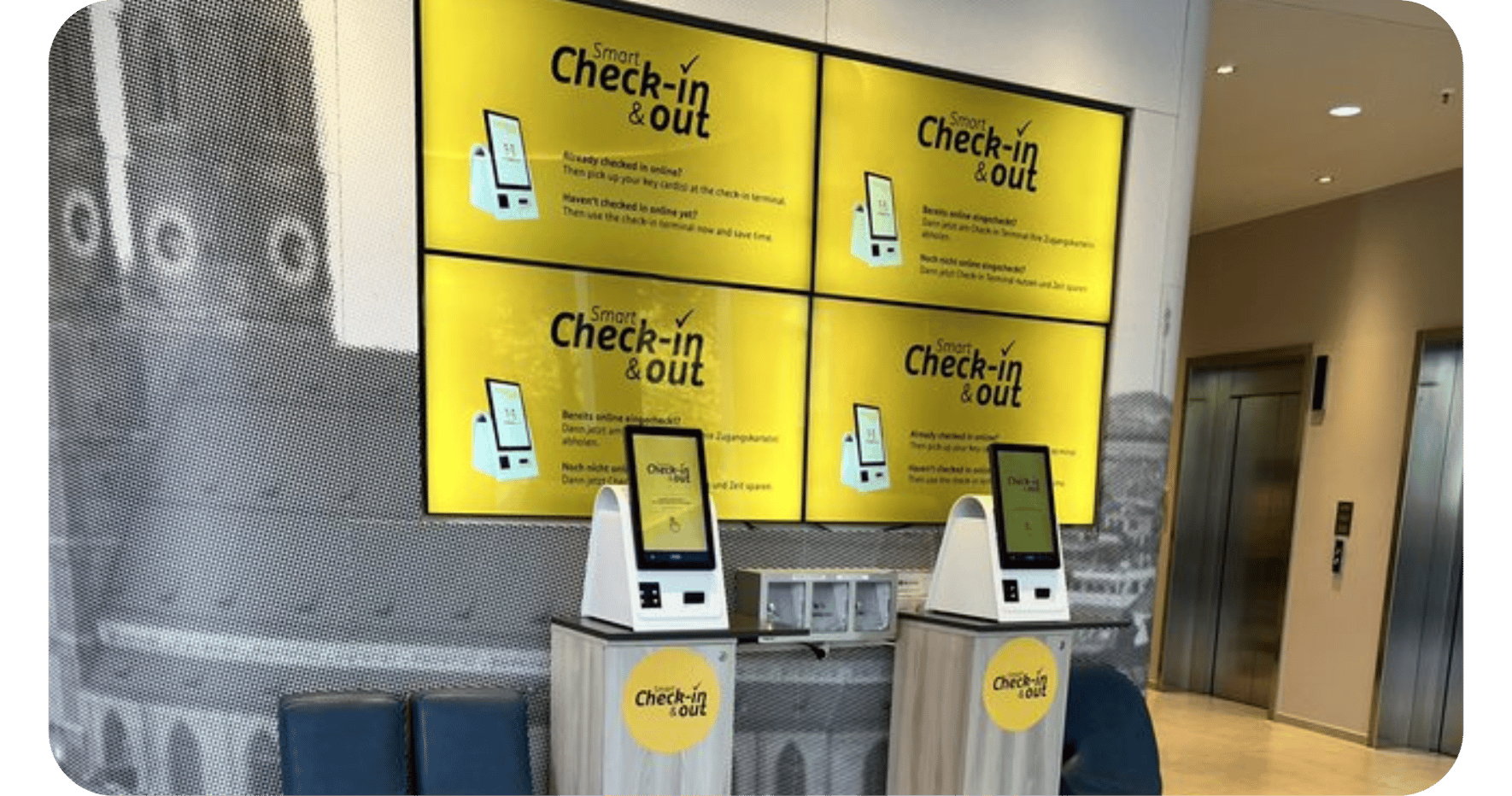 How Signage helps self-check-in?